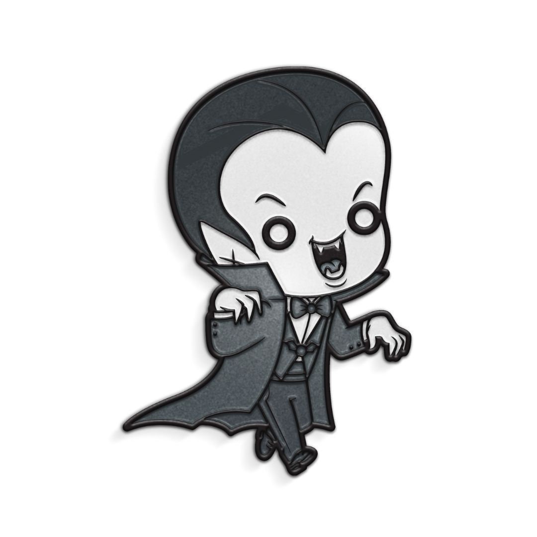 The Lil Dracula Pin Glow in the Dark Spooky Pin Cute - Etsy