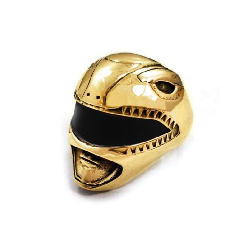 Red Ranger Ring Mighty Morphin Power Ranger Helmet Ring | Etsy
