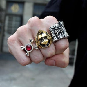 He Man Battle Cat Ring, Masters of the Universe MOTU Battlecat, Mens ...