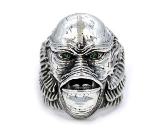 Vintage Monster Ring Inspired by the Creature From the Black Lagoon ...
