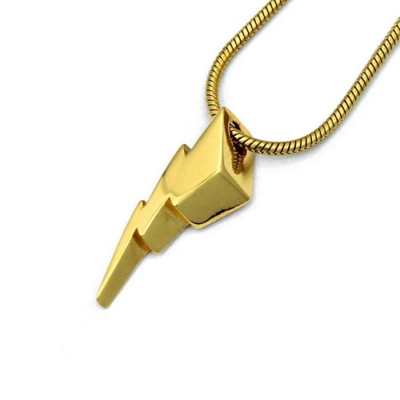 Power Rangers Lightning Bolt Necklace Mighty Morphin Power - Etsy