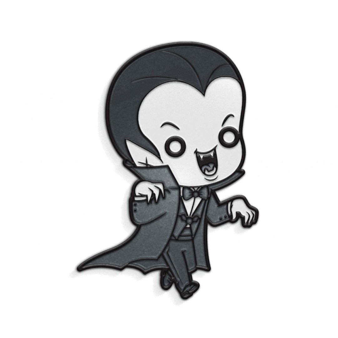 The Lil Dracula Pin Glow in the Dark, Spooky Pin, Cute Horror Enamel ...