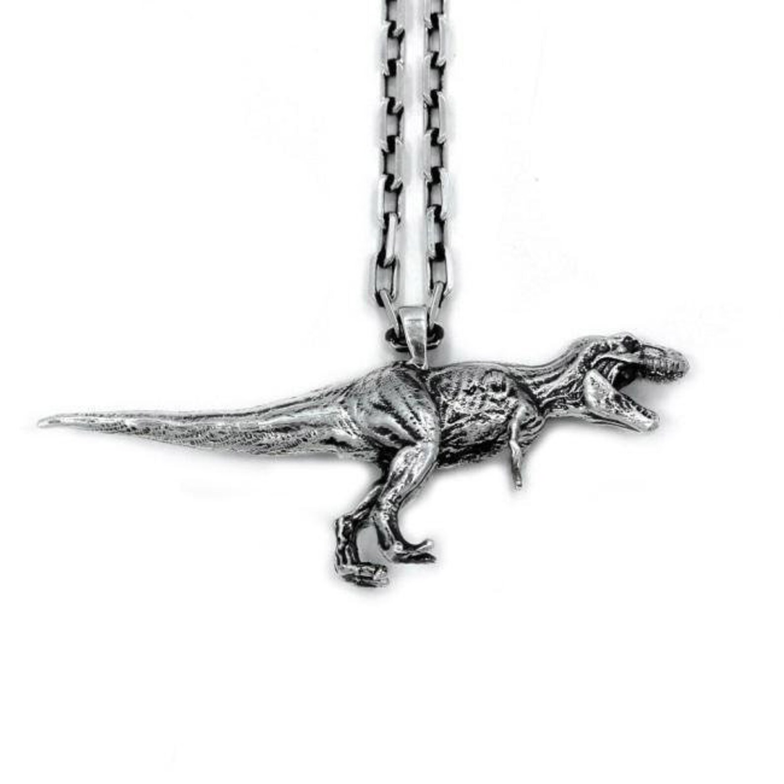 T-rex Pendant Jurassic Park Dinosaur Jewelry T Rex Dinosaur - Etsy