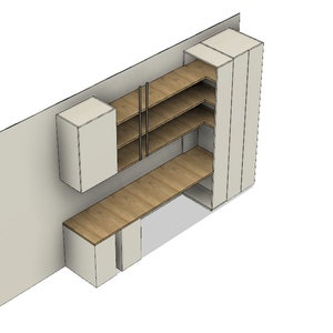 Schematics Home Office // DIY Drafts // Cabinet Making Plans - Etsy