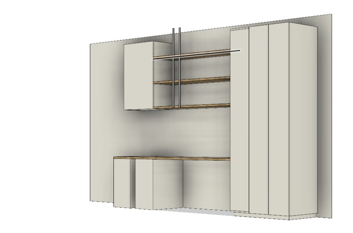 Schematics Home Office // DIY Drafts // Cabinet Making Plans | Etsy