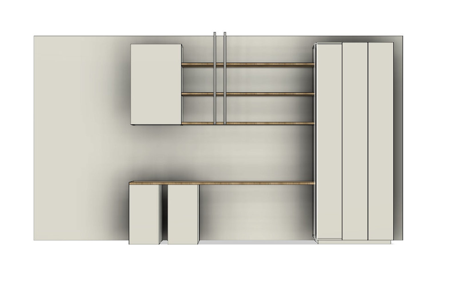 Schematics Home Office // DIY Drafts // Cabinet Making Plans - Etsy