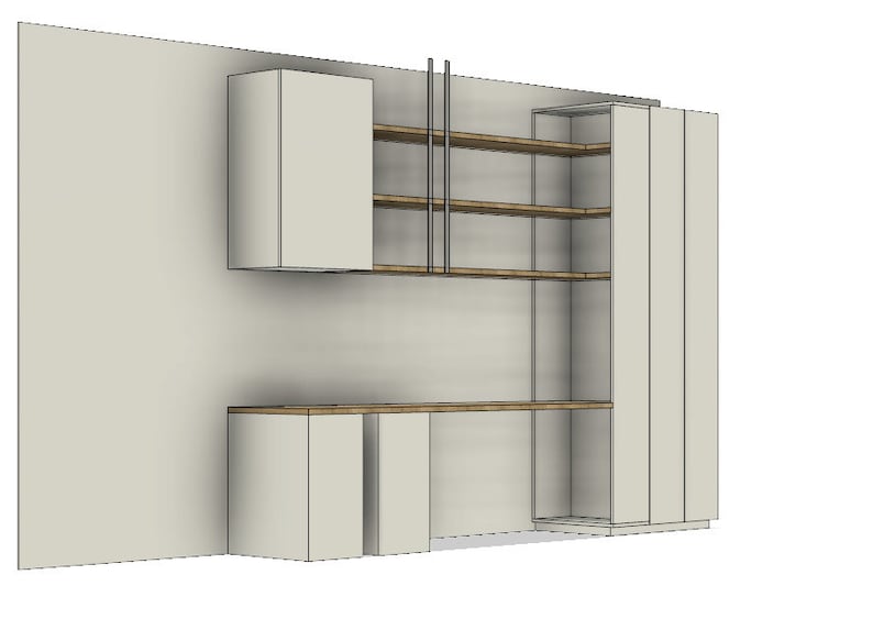 Schematics Home Office // DIY Drafts // Cabinet Making Plans - Etsy