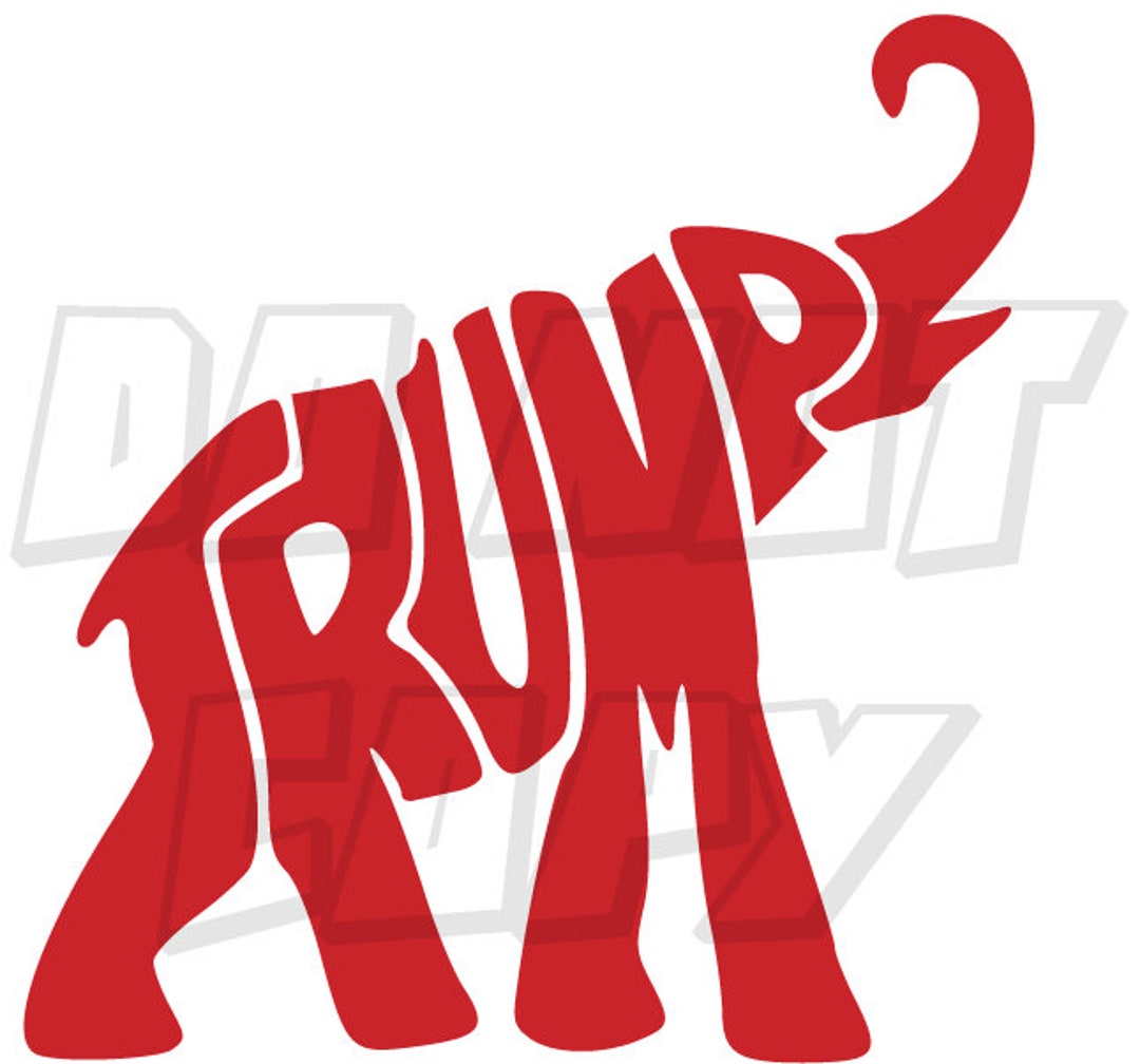 TRUMP Elephant - Vinyl Decal - Made in USA - Etsy