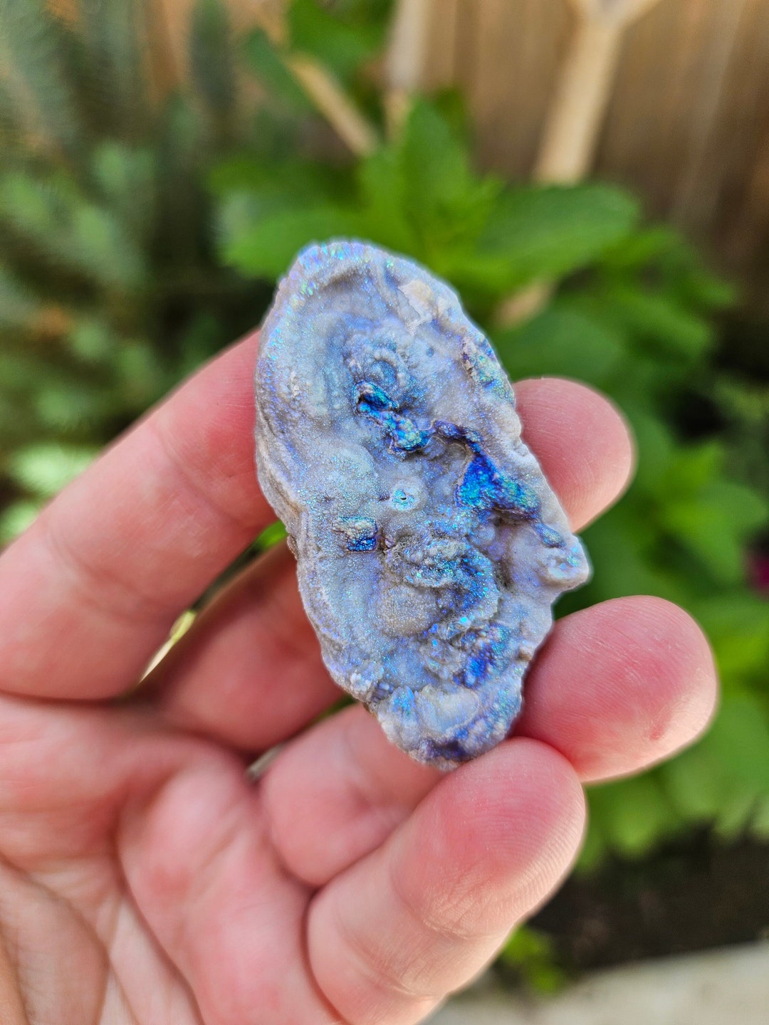 12g Chalcedony//angel Aura//crystals//minerals//sparkly//druse - Etsy