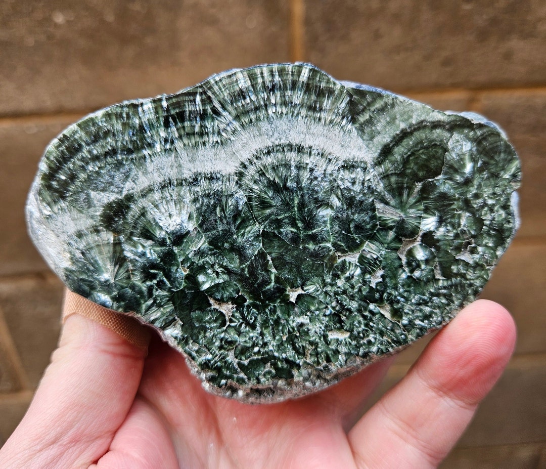 392g Seraphinite//raw Mineral Slab//heart Chakra//irkutski-russia - Etsy