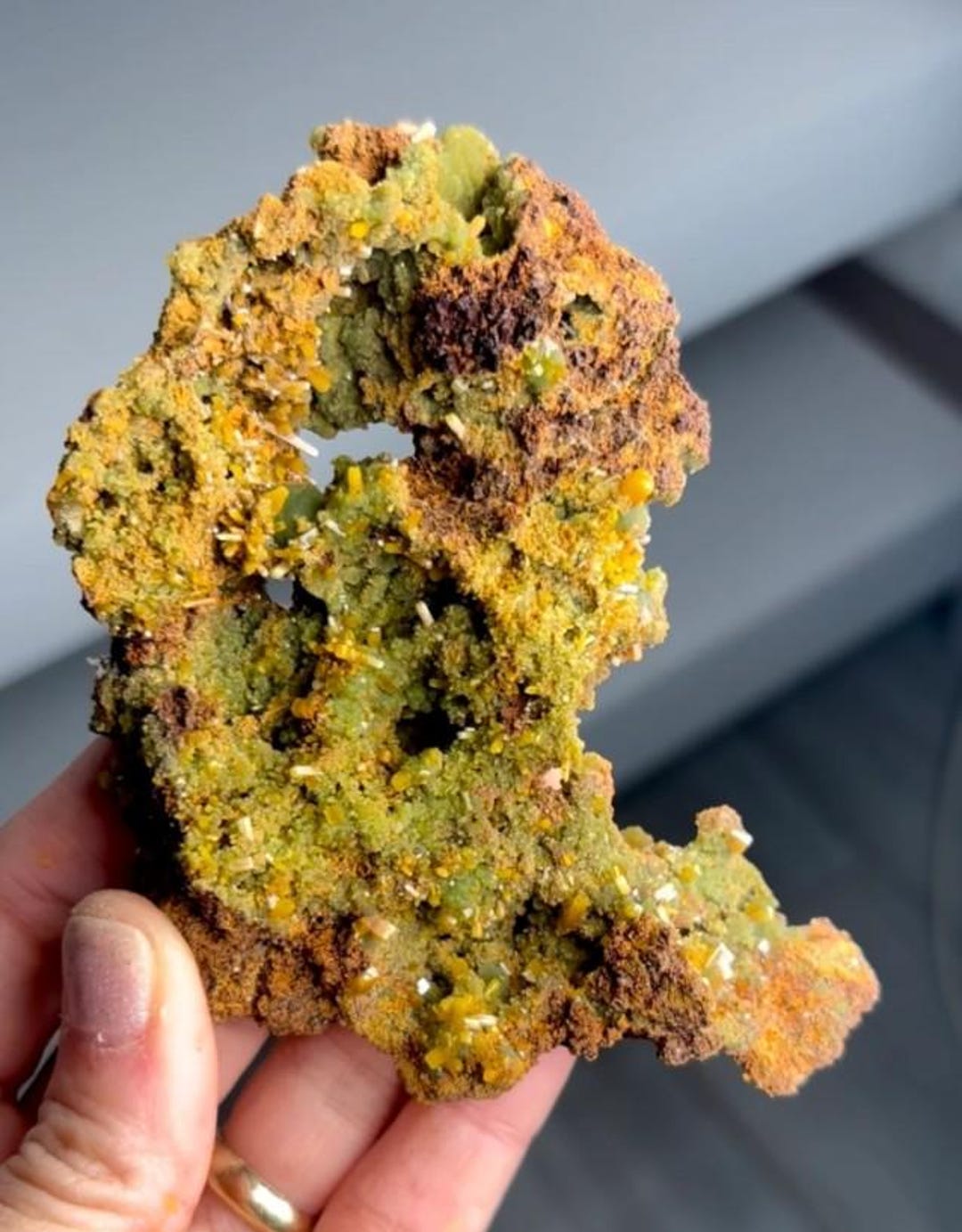 Botryoidal Green Mimetite With Amber Wulfenite – Ojuela Mine, Mexico - Etsy