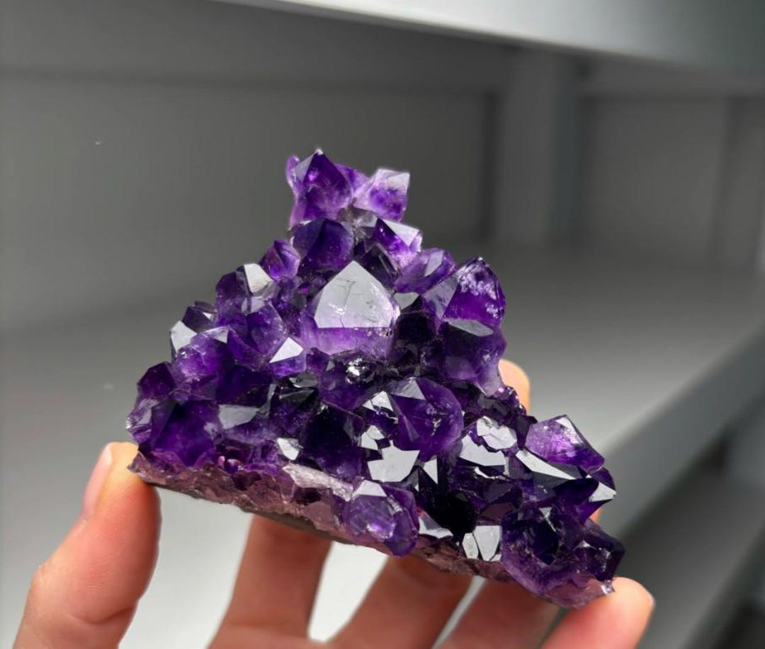 Amethyst With Gorgeous Deep Purple Crystals - Etsy
