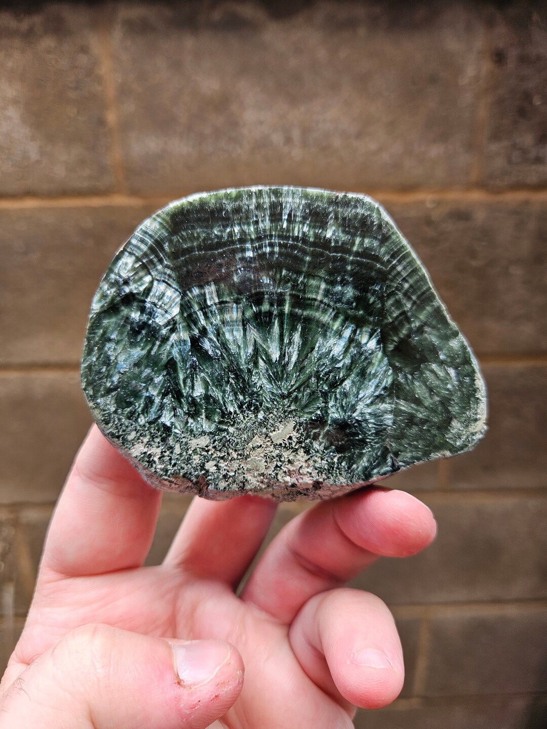 234g Seraphinite//raw Mineral Slab//heart Chakra//irkutski-russia - Etsy