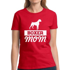 Boxer Mom Shirt Boxer Dog Tshirt Boxer Shirt for Mom Mother's Day Gifts ...