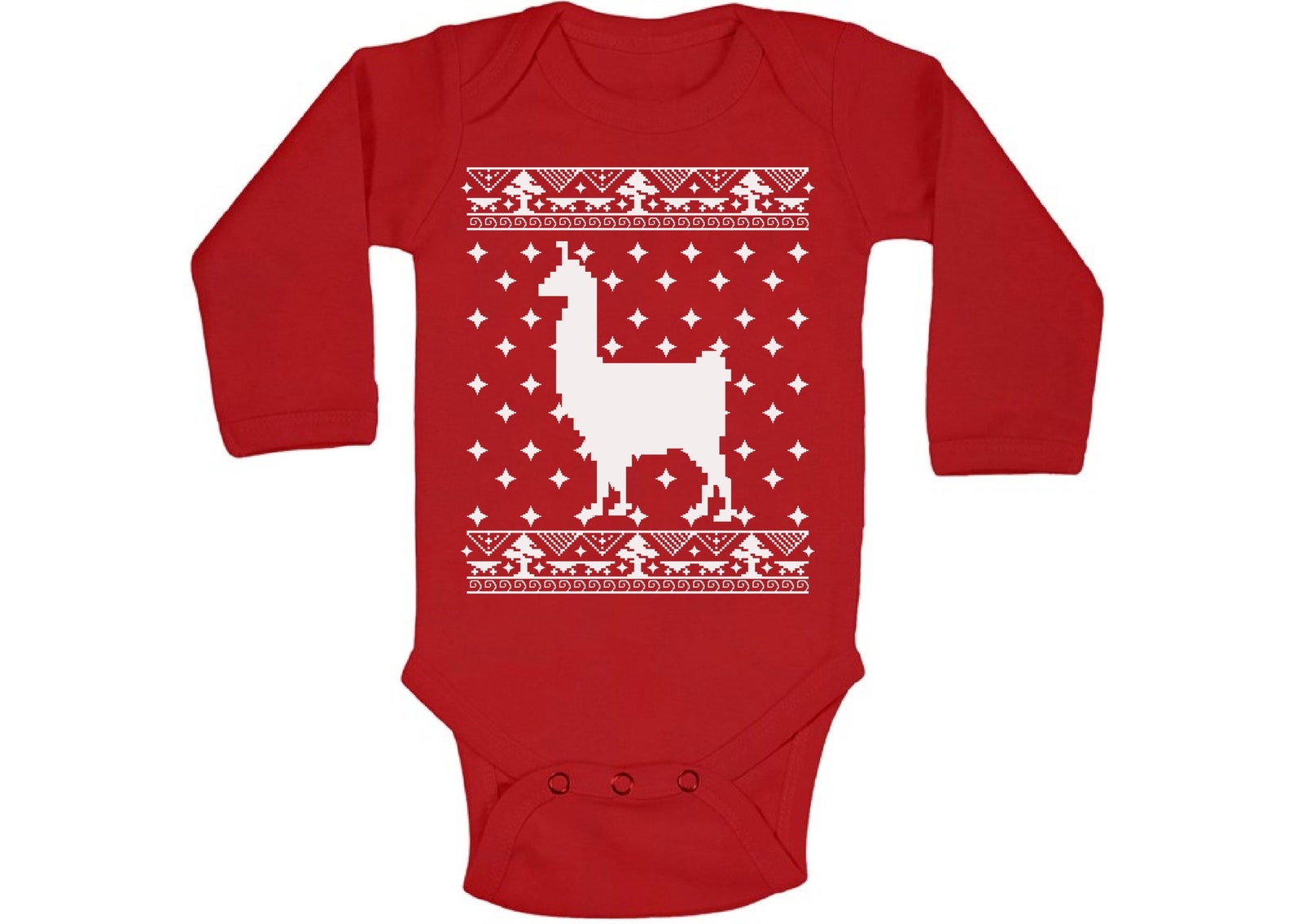 Ugly Christmas Clothes Baby Outfit Bodysuit Xmas Llama Baby | Etsy