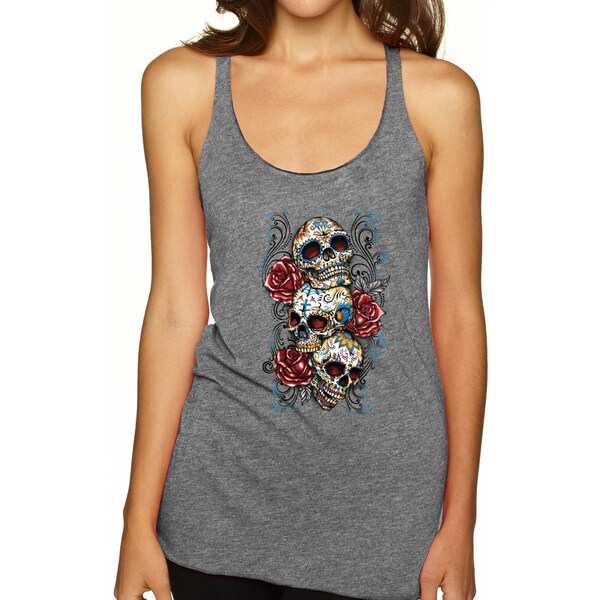 Sugar Skull Tank - Etsy