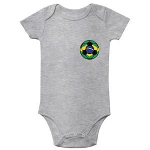 Brazil Soccer Ball Baby Bodysuit Short Sleeve Brazil Baby | Etsy
