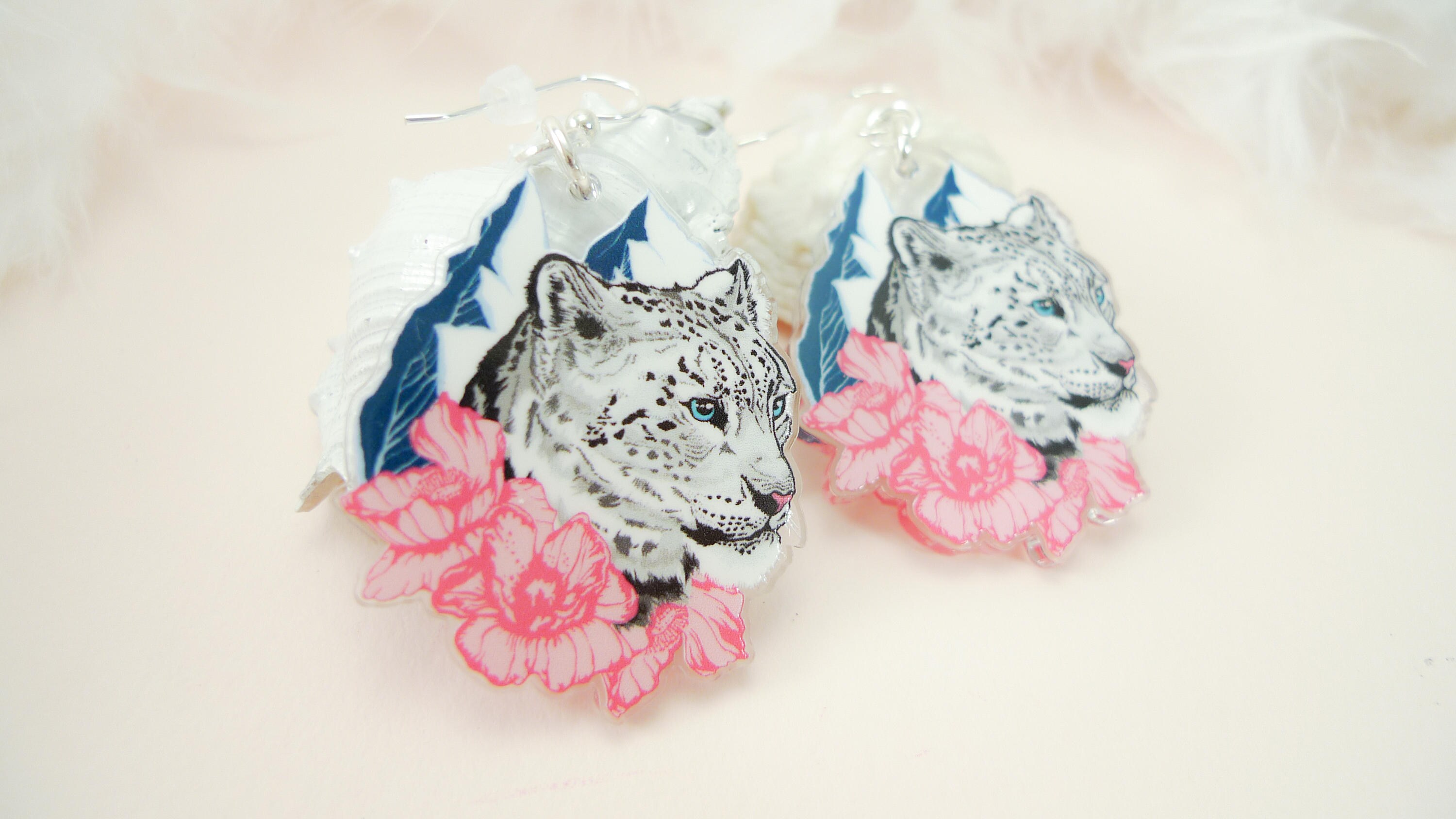 Snow Leopard Jewelry Snow Leopard Gift Snow Leopard - Etsy