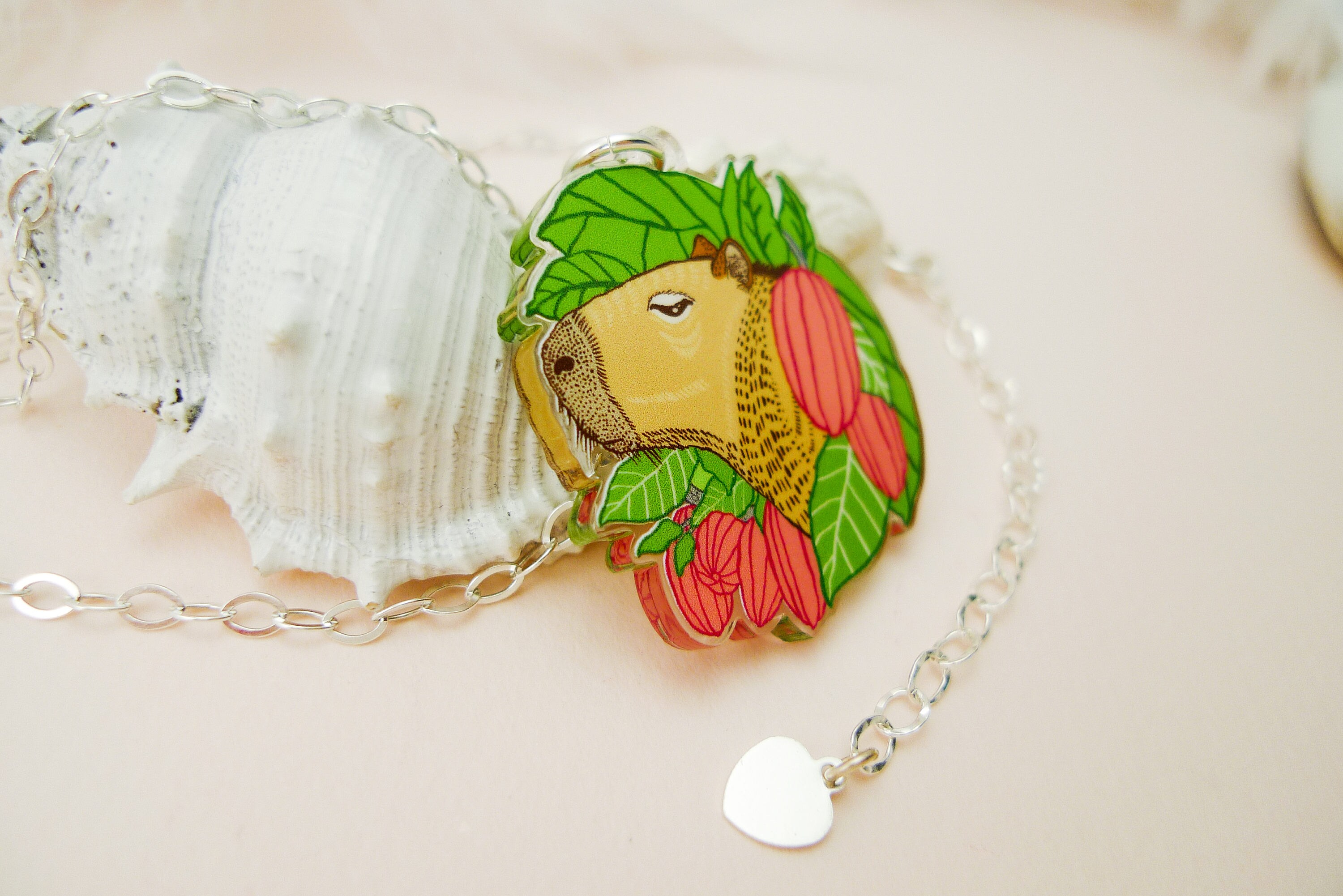 Capybara Jewelry Capybara Necklace Guinea Pig Cute Guinea - Etsy