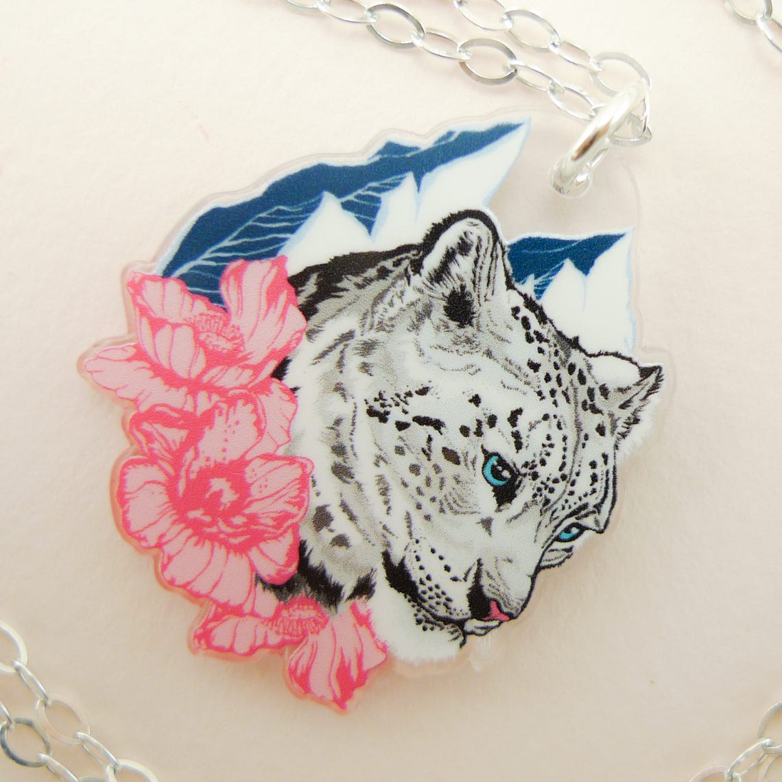Snow Leopard Jewelry Snow Leopard Necklace Snow Leopard - Etsy