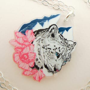 Snow Leopard Jewelry, Snow Leopard Necklace, Snow Leopard, Animal ...