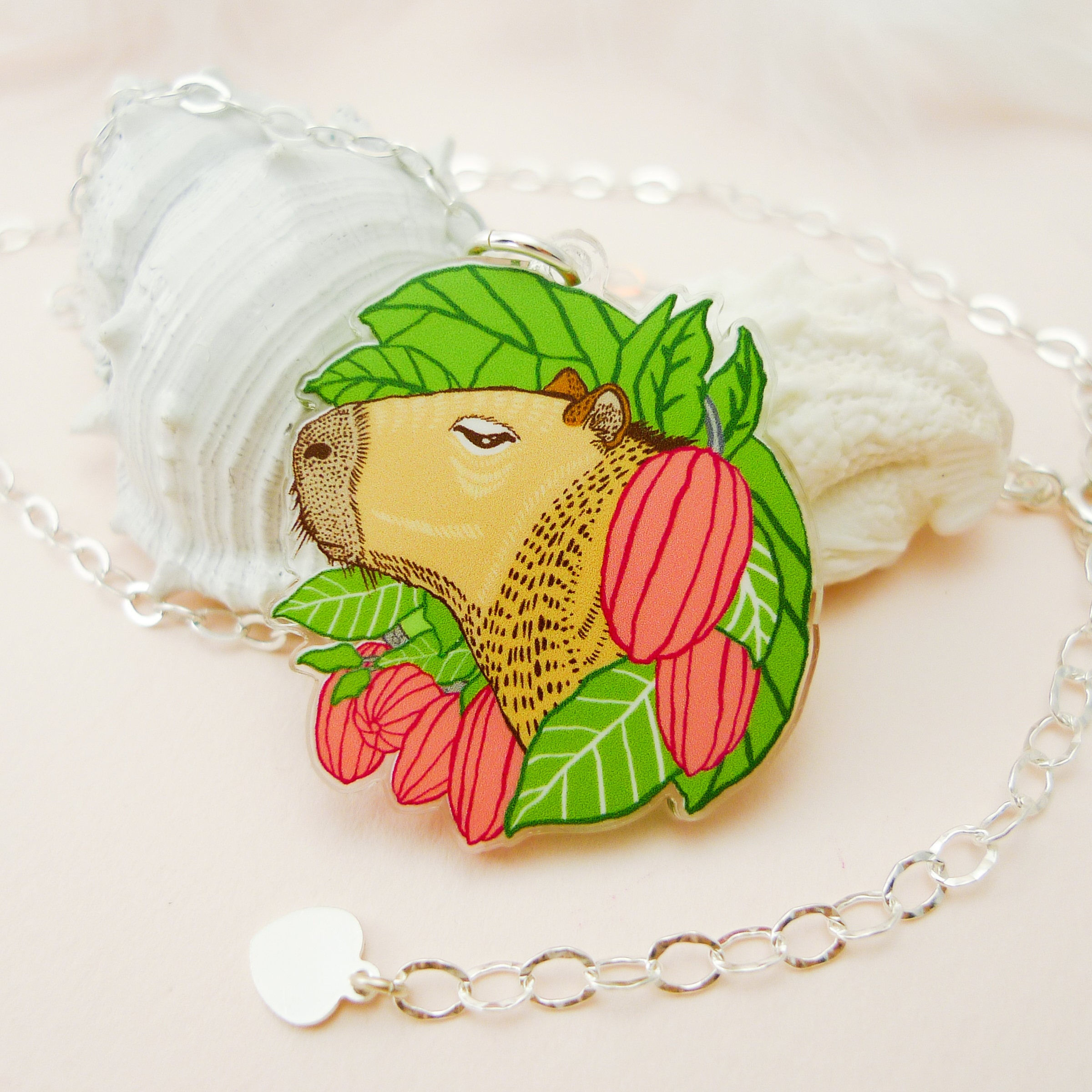 Capybara Jewelry Capybara Necklace Guinea Pig Cute Guinea - Etsy