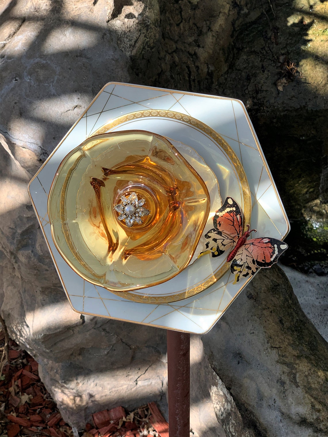 AARUSHI glass Garden Flower Vintage Japan Noritake and - Etsy