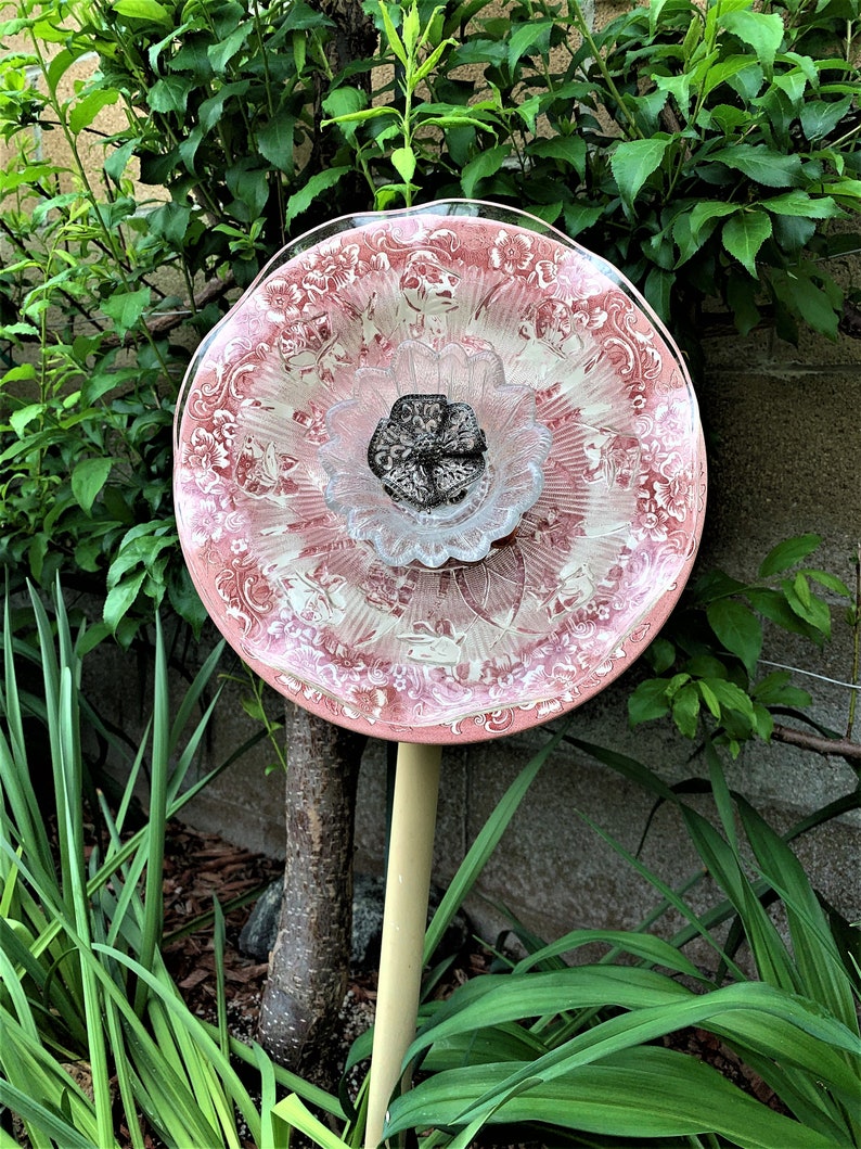 GAIL -glass Garden Flower-vintage Glass, Staffordshire Transferware ...