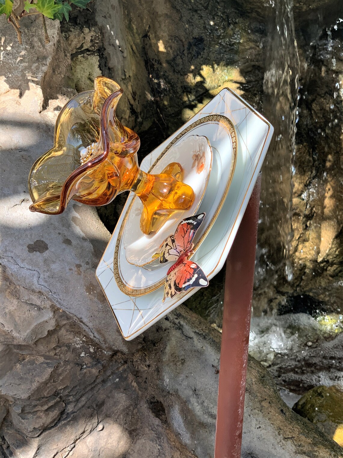 AARUSHI glass Garden Flower Vintage Japan Noritake and - Etsy