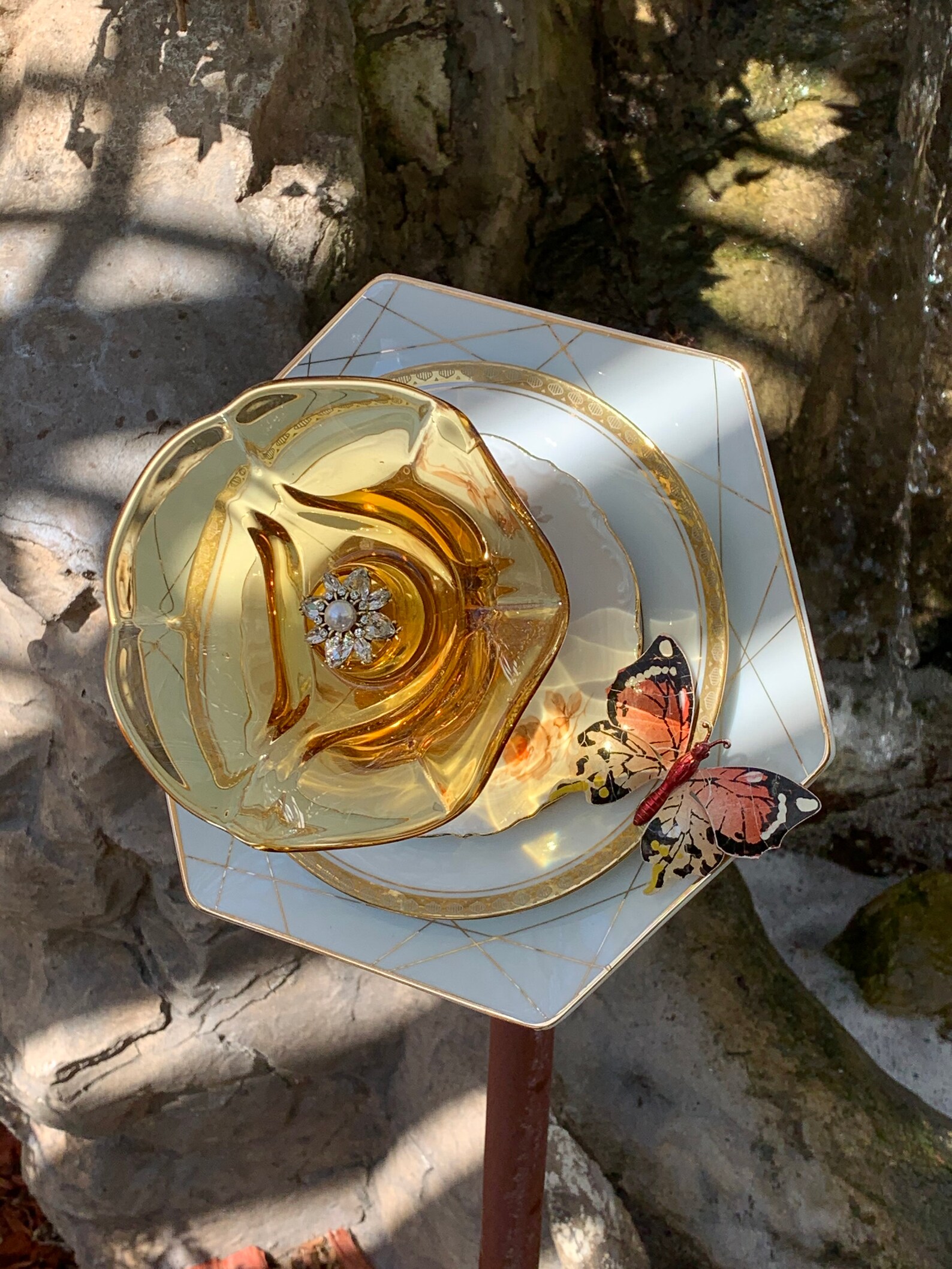 AARUSHI glass Garden Flower Vintage Japan Noritake and - Etsy