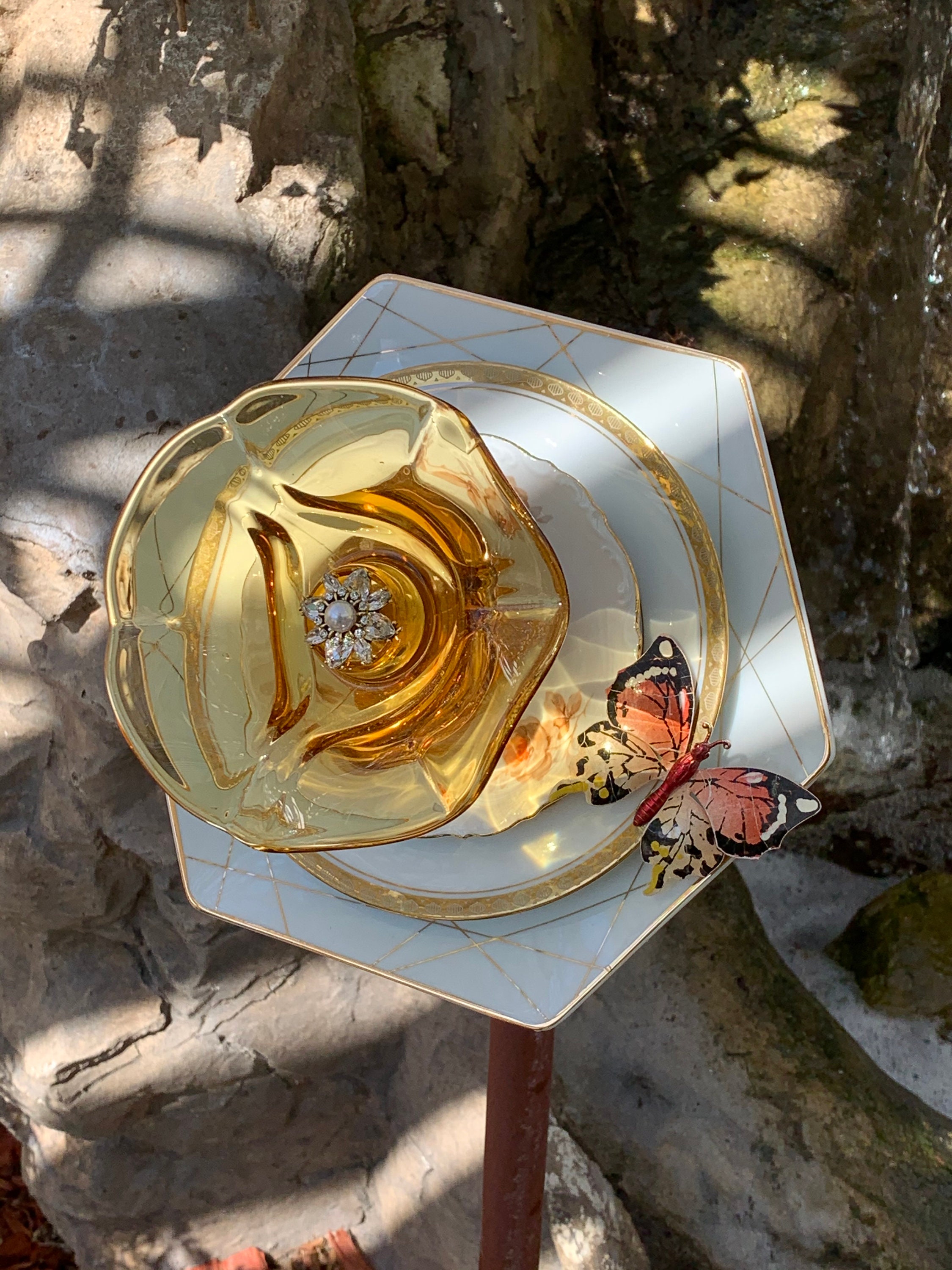 AARUSHI glass Garden Flower Vintage Japan Noritake and - Etsy