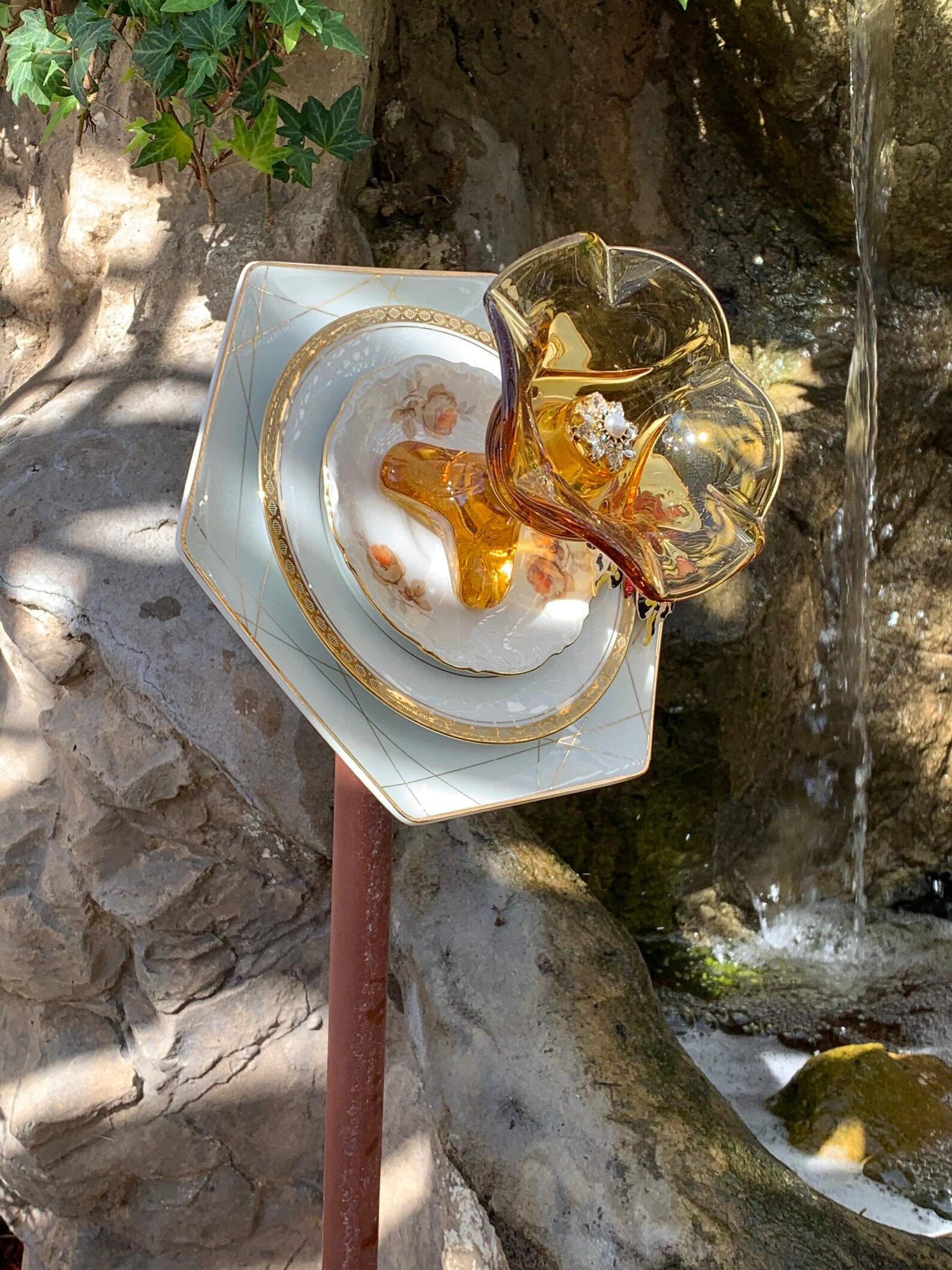 AARUSHI glass Garden Flower Vintage Japan Noritake and - Etsy