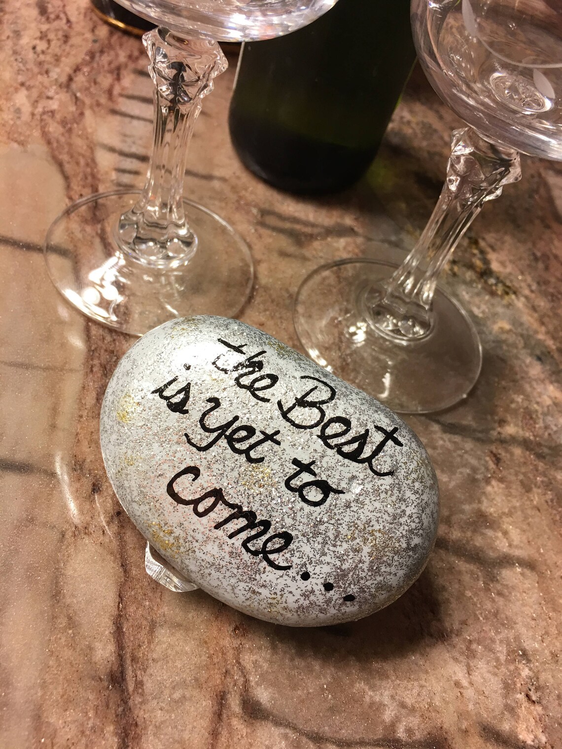 Happy New Year Hand Painted Rock Set (3 Rocks) With Affirmations on ...