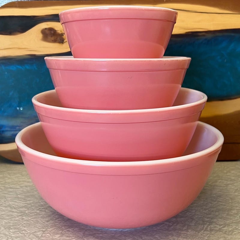 Pink Pyrex Bowls - Etsy