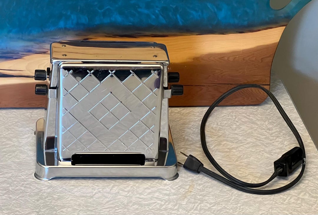 Vintage Toastess “sturdy” Model 202/toastover Toaster/flip Flop/ Art ...