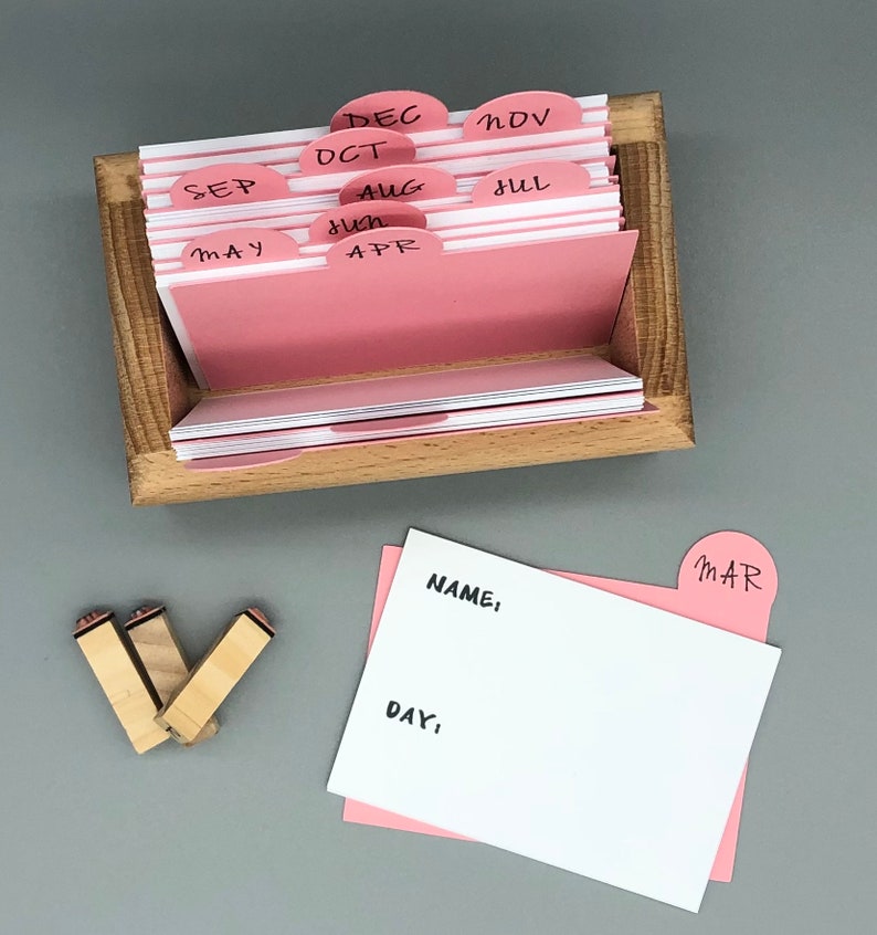 Birthdays & Events Reminder Box Birthday Reminder Box - Etsy