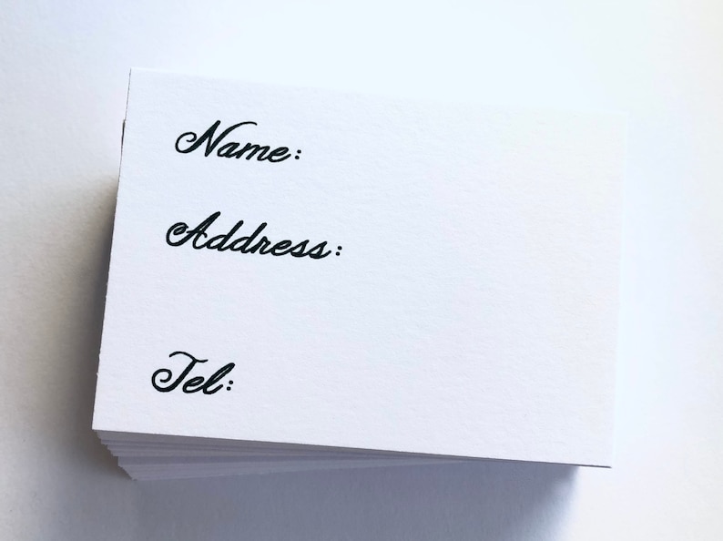 30 Refill Cards Address Cards Name Cards Index Cards Flash - Etsy UK
