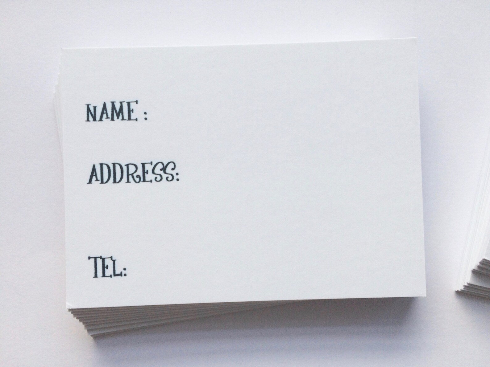 30 Refill Cards Address Cards Name Cards Index Cards Flash - Etsy UK