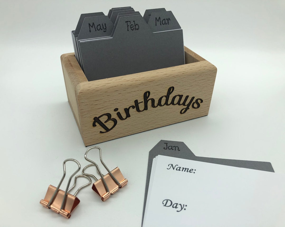 Birthday Organiser Box, Desk Organiser, Birthday Dairy, Birthday Book ...