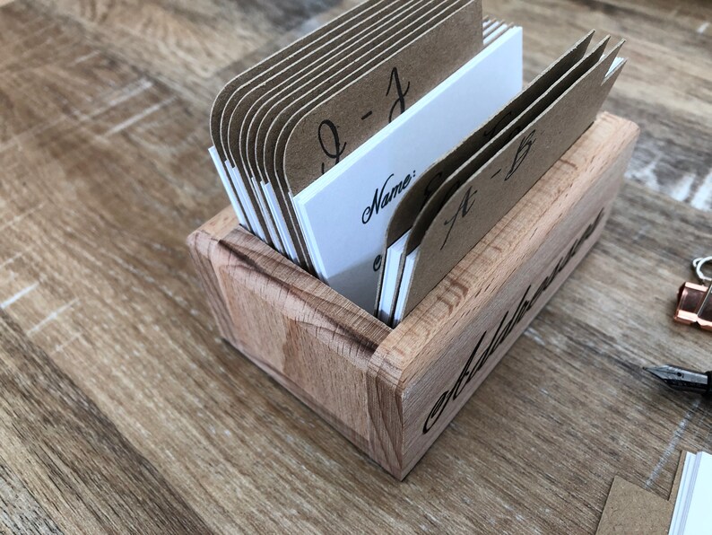 Address Organiser Box Desk Organiser Address Book | Etsy