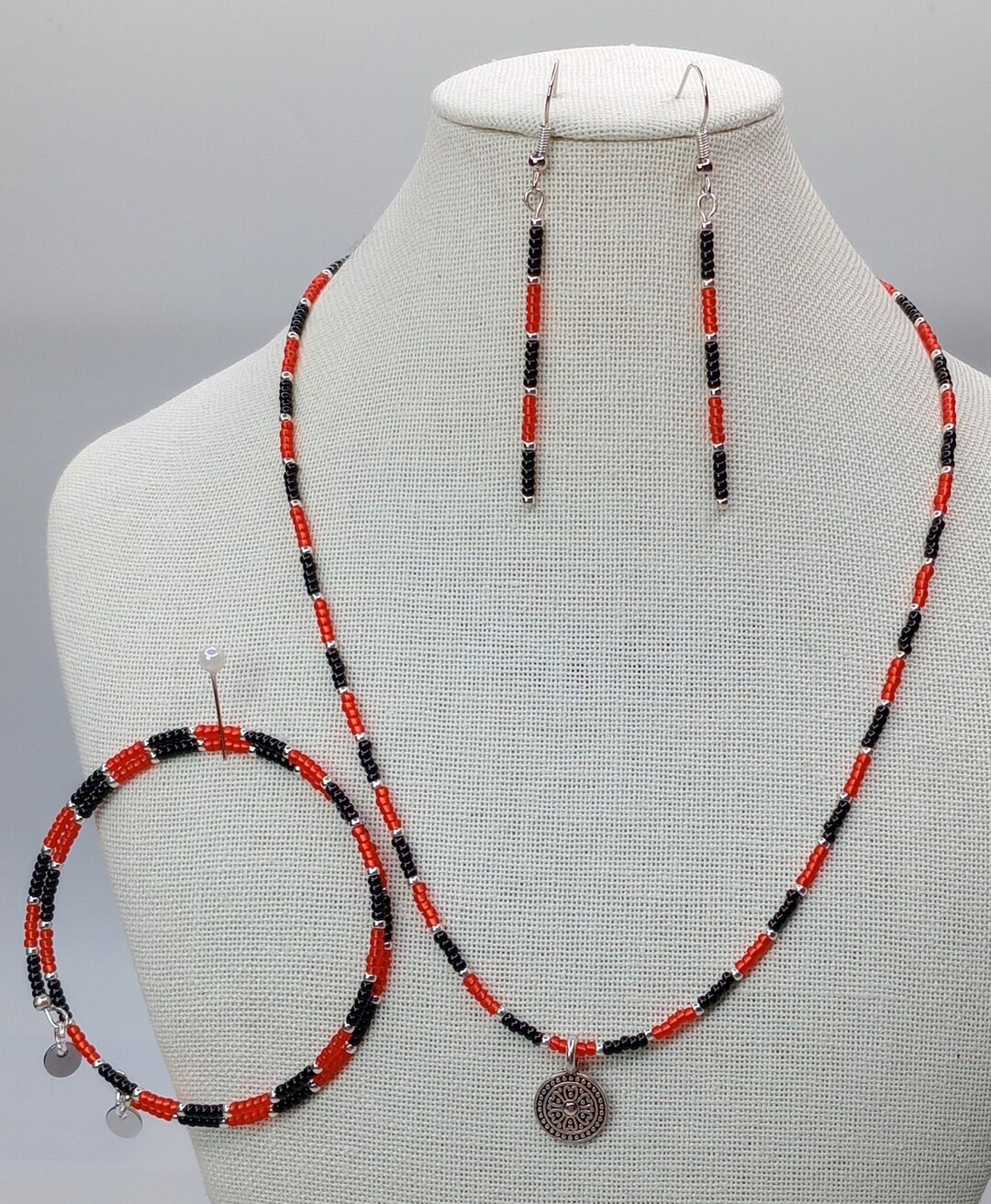 Yonder Beaded Jewelry Set: Handmade Bold Statement Set - Etsy