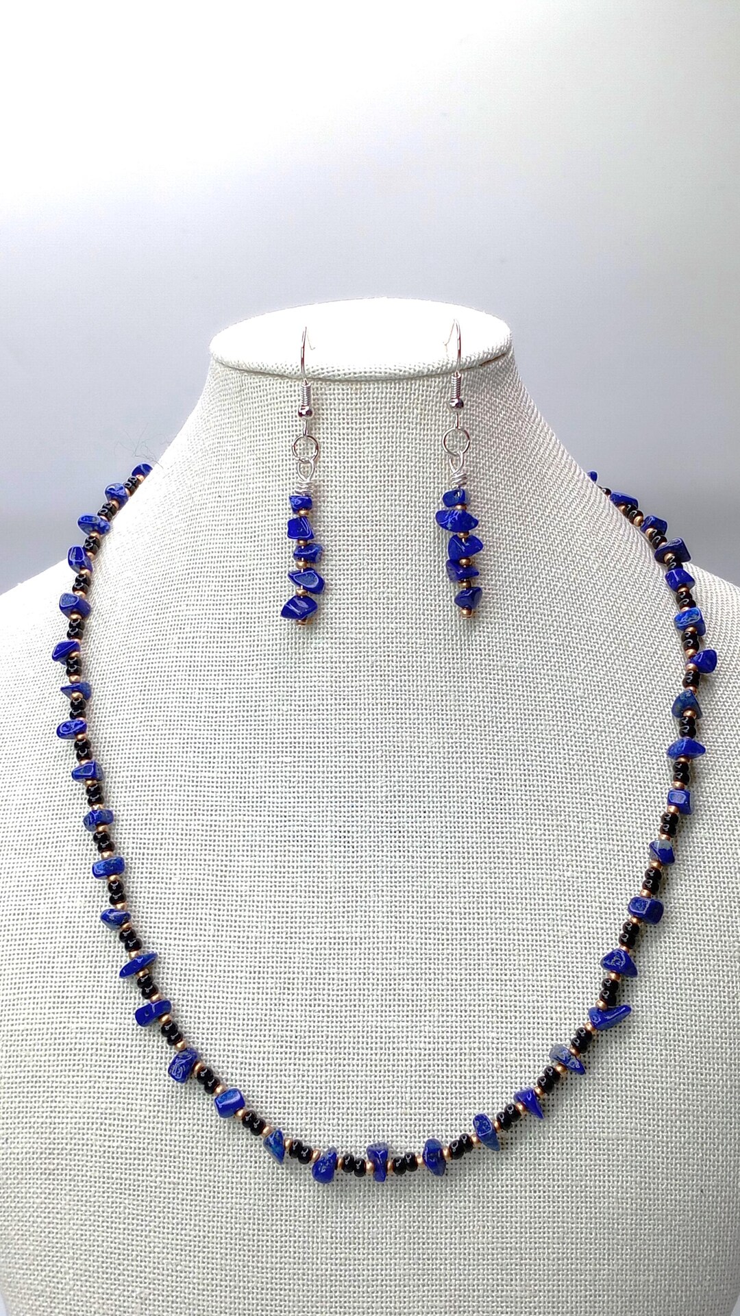 Yonder Lapis Lazuli Jewelry Set: Handmade Classic Elegant Statement - Etsy