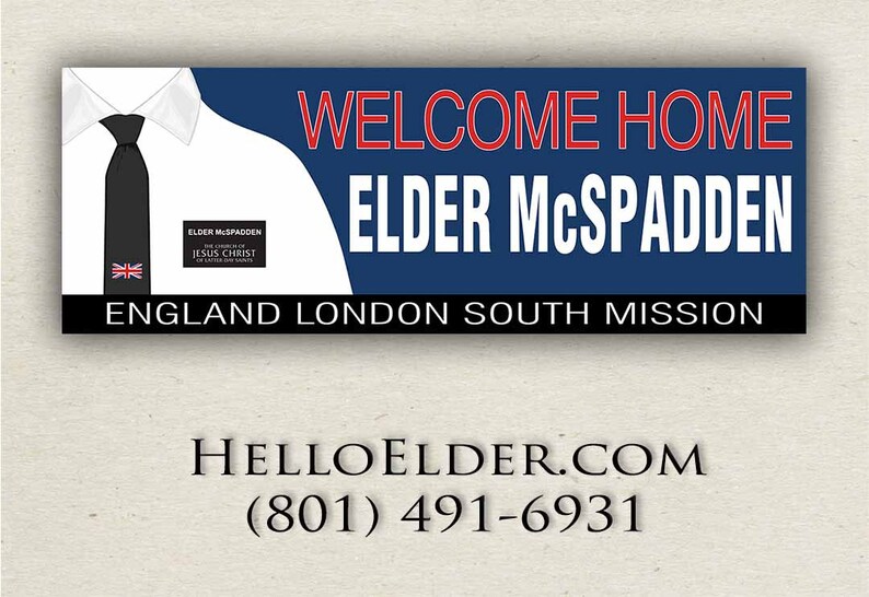 Outdoor/indoor Missionary Welcome Home Banner (used for Returning ...