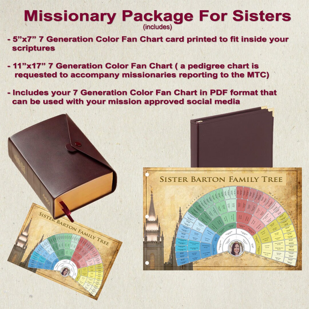 Missionary Package for Sister Missionaries - Includes Custom 7 ...
