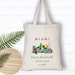 Key West Florida Destination Wedding Map, Welcome Tote Bag, Florida ...