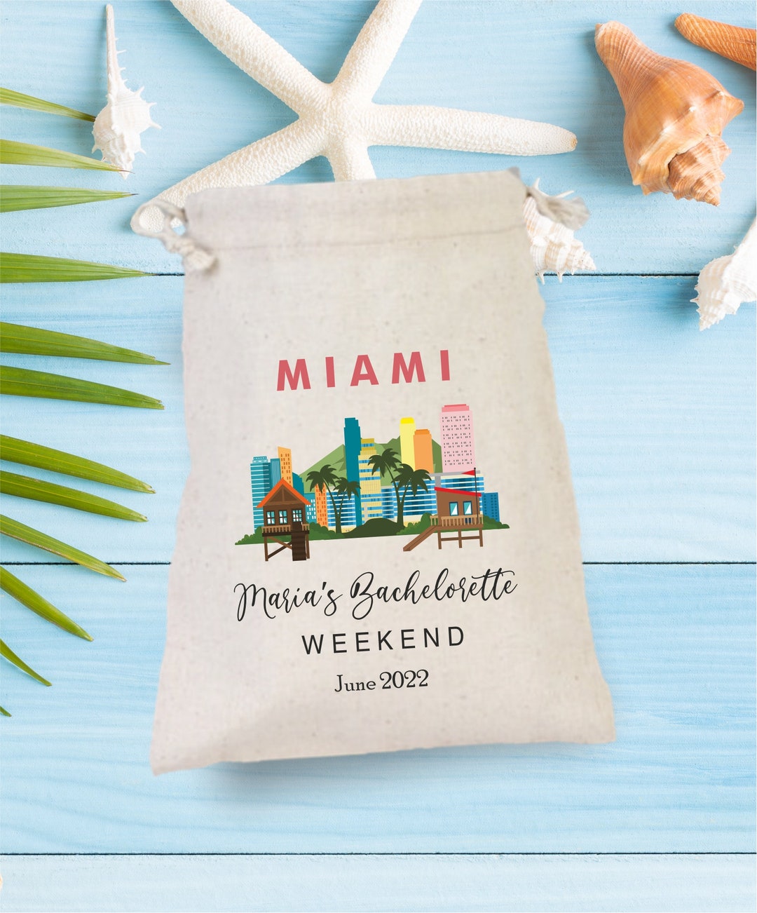 Miami Beach Bachelorette Party Hangover Kit, Miami Beach Party ...