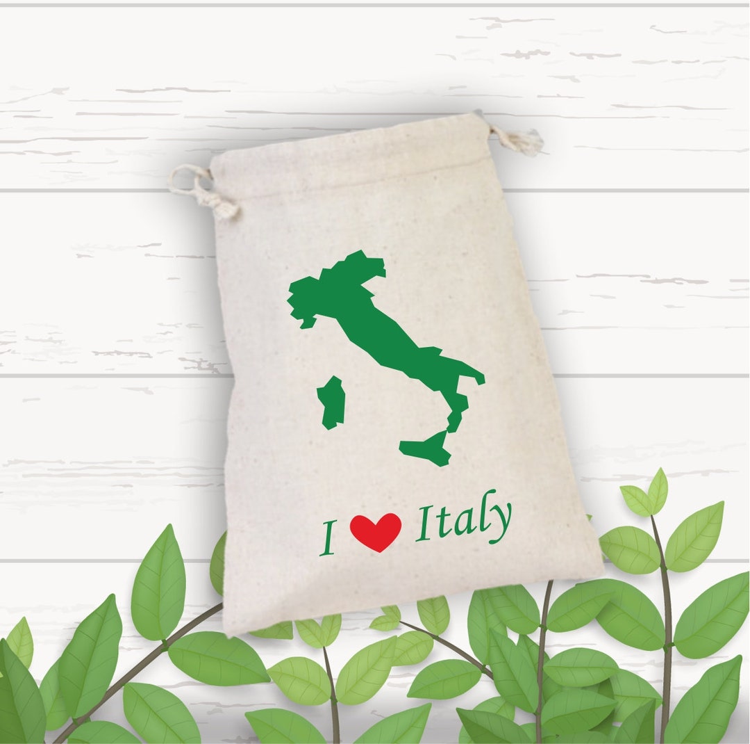 Italy Map Drawstring Bag, Custom Italy Travel Bag, I Love Italy ...