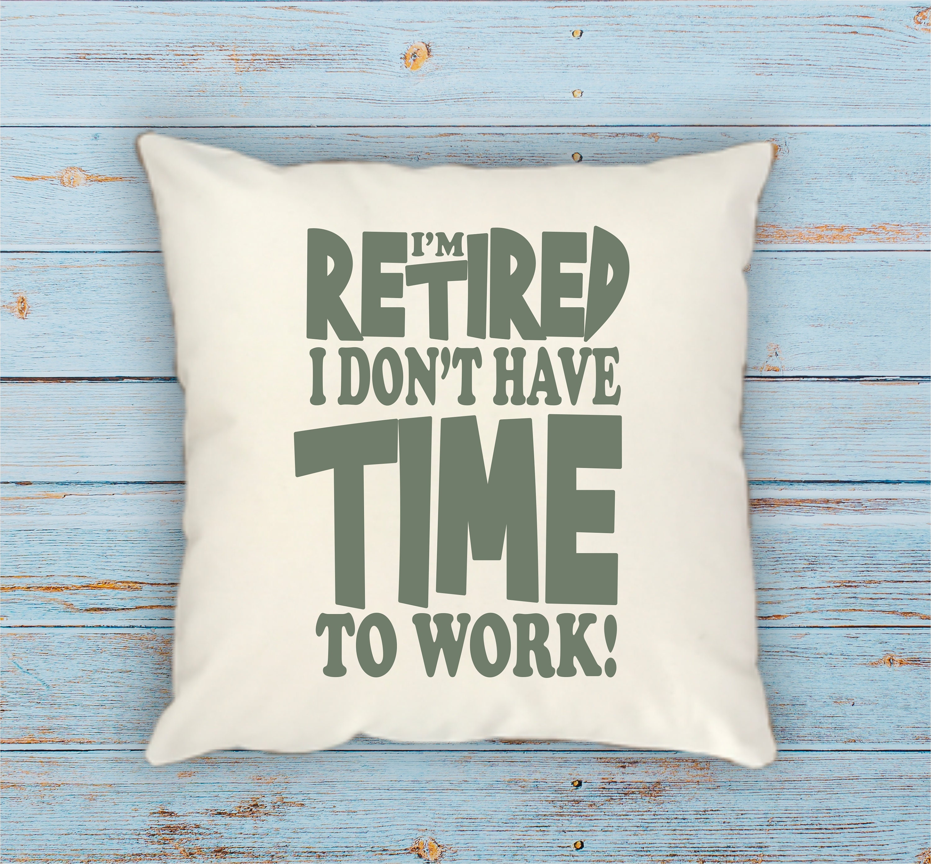 I'm Retired Pillow Cover Black Retired Pillow Cover - Etsy UK