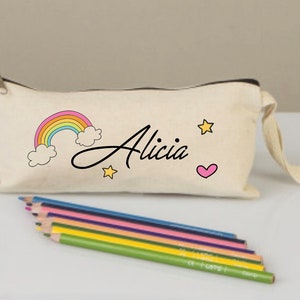 Personalized Rainbow Pencil Cases, Pencil Case for Kids, Pencil Boxes ...