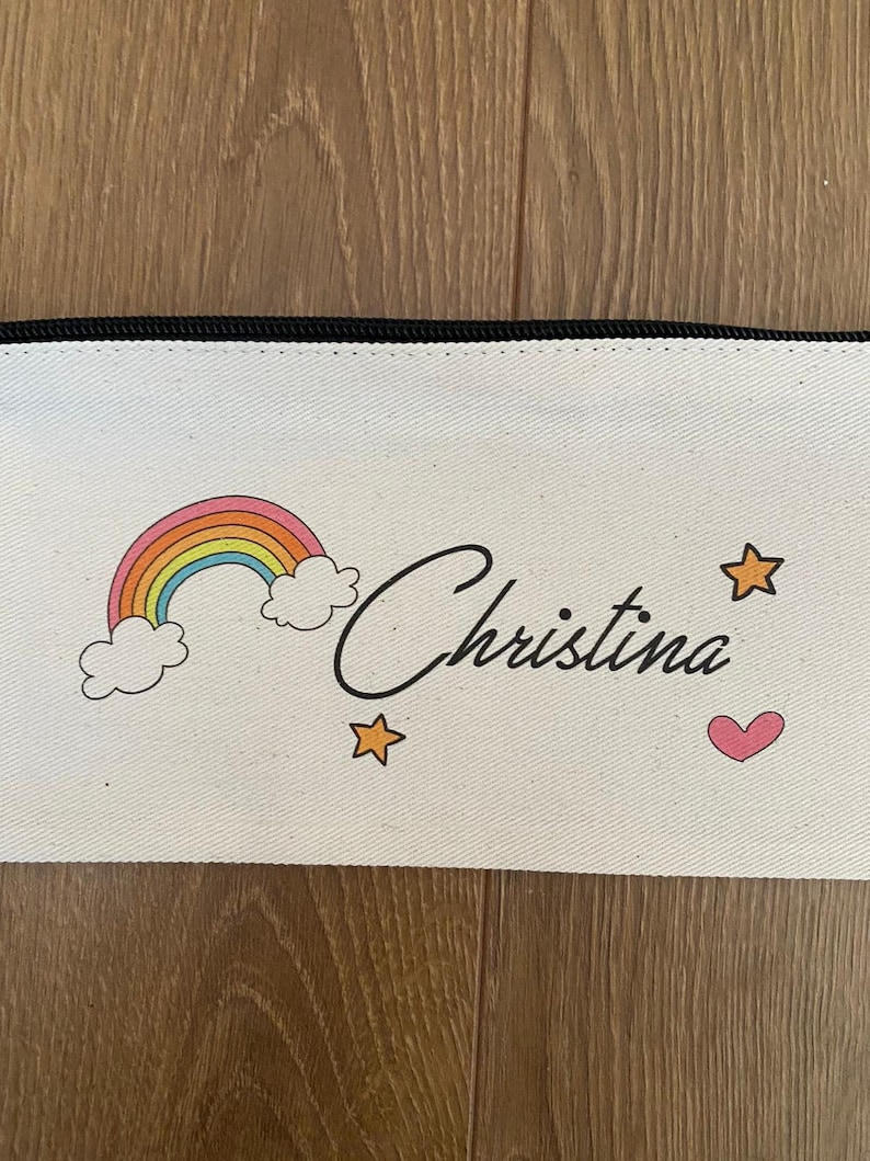Personalized Rainbow Pencil Cases, Pencil Case for Kids, Pencil Boxes ...